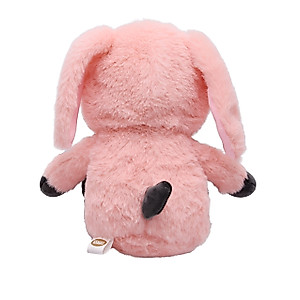 BABOLI Cuddly Husky Stuffed Animals Soft Toys with Adorable Bunny-Style Clothes Super Cute Husky Dog Plush Animal for Easter Day Gifts or Kids Birthday Party Supplies 10 Inches