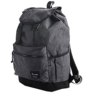 Korea Fashion Men's Daily School Backpack Travel Sport Business Unisex Students (Dark Gray)