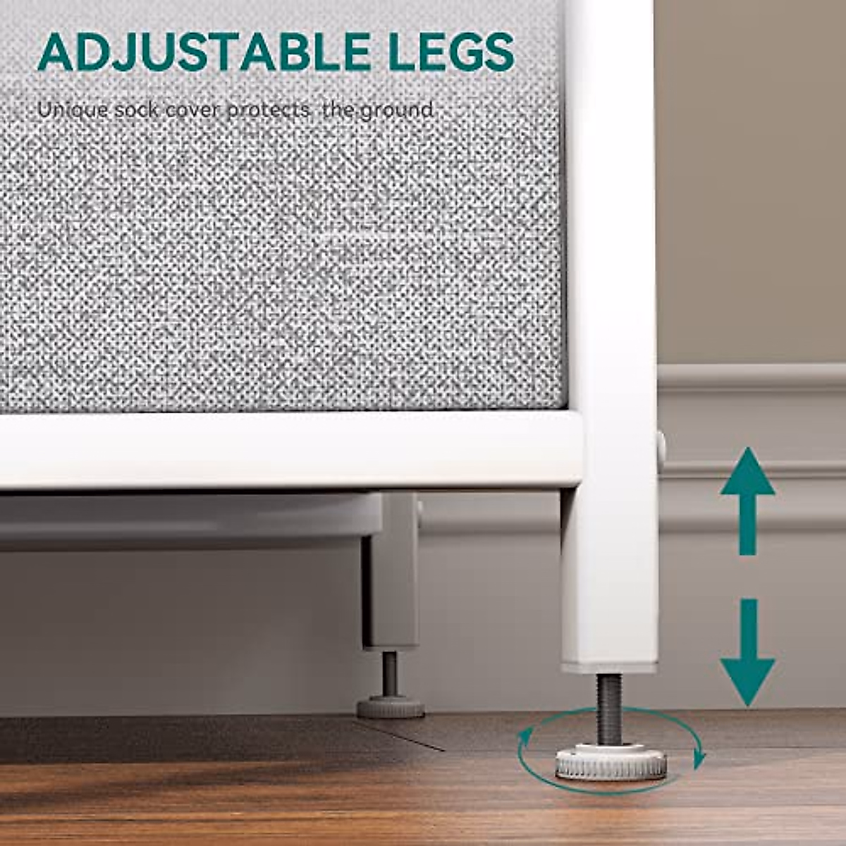 YITAHOME Fabric Dresser with 8 Drawers, Furniture Storage Tower Cabinet, Dresser for Bedroom, Living Room, Hallway, Closet, Sturdy Steel Frame, Wooden Top, Easy Pull Fabric Bins, Light Grey