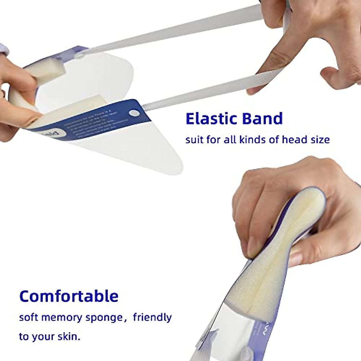 aaGlow 10 PCS Kids Face Shield Safety Protective Face Shield for Boys & Girls Anti fog Visor & Confort Sponge