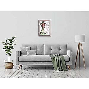 Amiiba Stamped Cross Stitch Kits, Resurrection Cross Jesus DIY 11CT 13.3x16.5 inch (Cross)