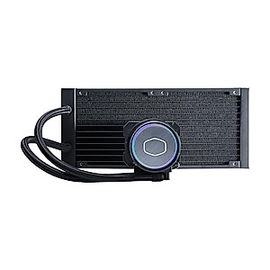 Cooler Master MasterLiquid ML240 Illusion CPU Liquid Cooler - AIO Water Cooling System, 3rd Gen Pump, 2 x 120mm ARGB Halo Fans, 240mm Radiator, ARGB Controller Included - AMD and Intel Compatible