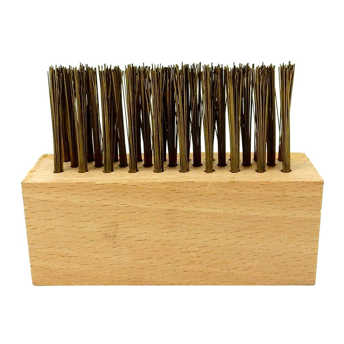 Sweda Push Broom Head Replacement, Hardwood Block Brush with Wire Bristles, Best for Cleaning Driveways, Patios, Concrete Surface, Pools, 13415-L1890