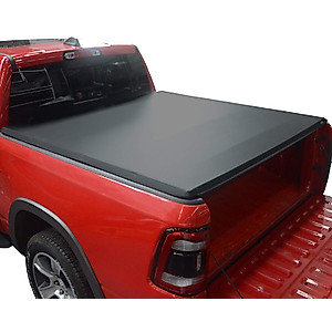 KSCPRO Quad Fold Tonneau Cover Soft Four Fold Truck Bed Covers for 2015-2023 Ford F-150 F150 with 5.5 ft Bed, Styleside