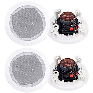 Pyle 4 New PRO PDIC61RD 6.5'' White 400W 2-Way in-Ceiling/Wall Speakers System