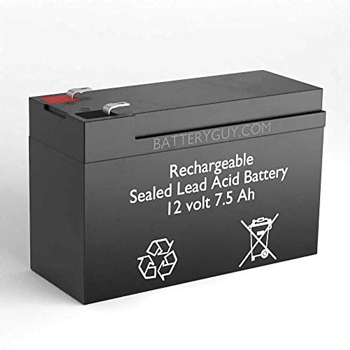 BatteryGuy Back-UPS ES 550 Replacement 12V 7.5Ah SLA Battery Brand Equivalent (Rechargeable, High Rate) - Qty of 1