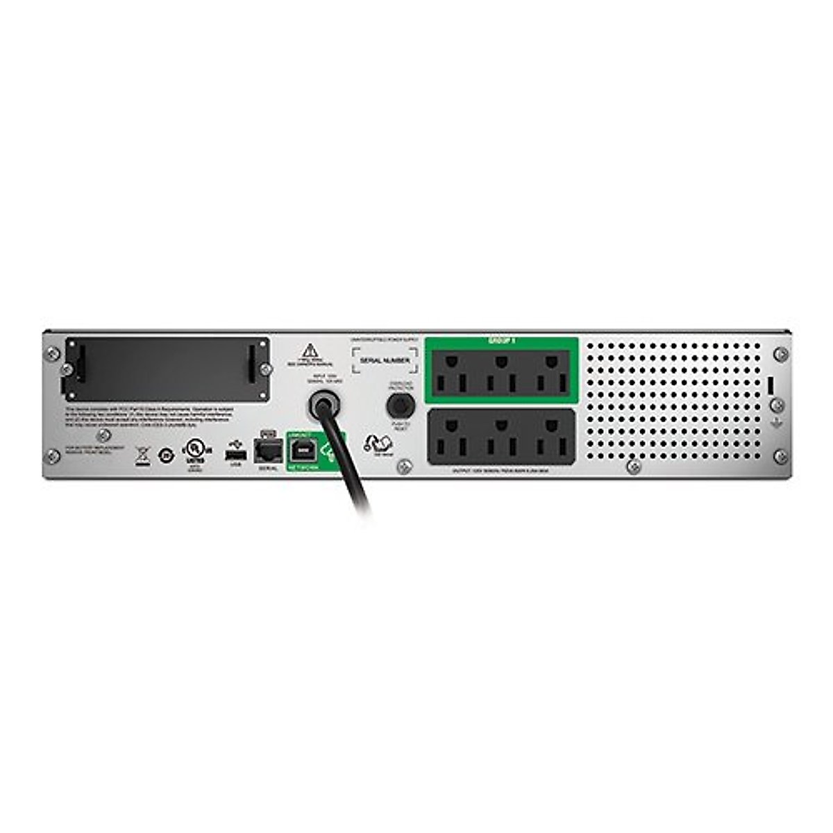 APC 750VA Smart UPS with SmartConnect, SMT750RM2UC Rack Mount UPS Battery Backup, Sinewave, AVR, 120V, Line Interactive Uninterruptible Power Supply