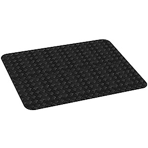 Fasmov Under The Grill Mat, 36 x 48 inches PVC Grill Mat Grill and Garage Protective Mat, Protects Decks and Patios from Grease Splashes, PVC Flame Retardant Material, Black
