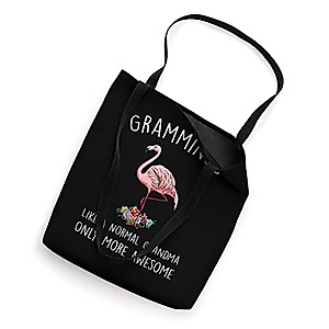Grammingo Like A Normal Grandma Only More Awesome Flamingo Tote Bag