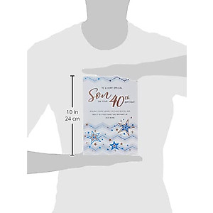 Regal Publishing Modern Milestone Age Birthday Card 40th Son - 9 x 6 inches -
