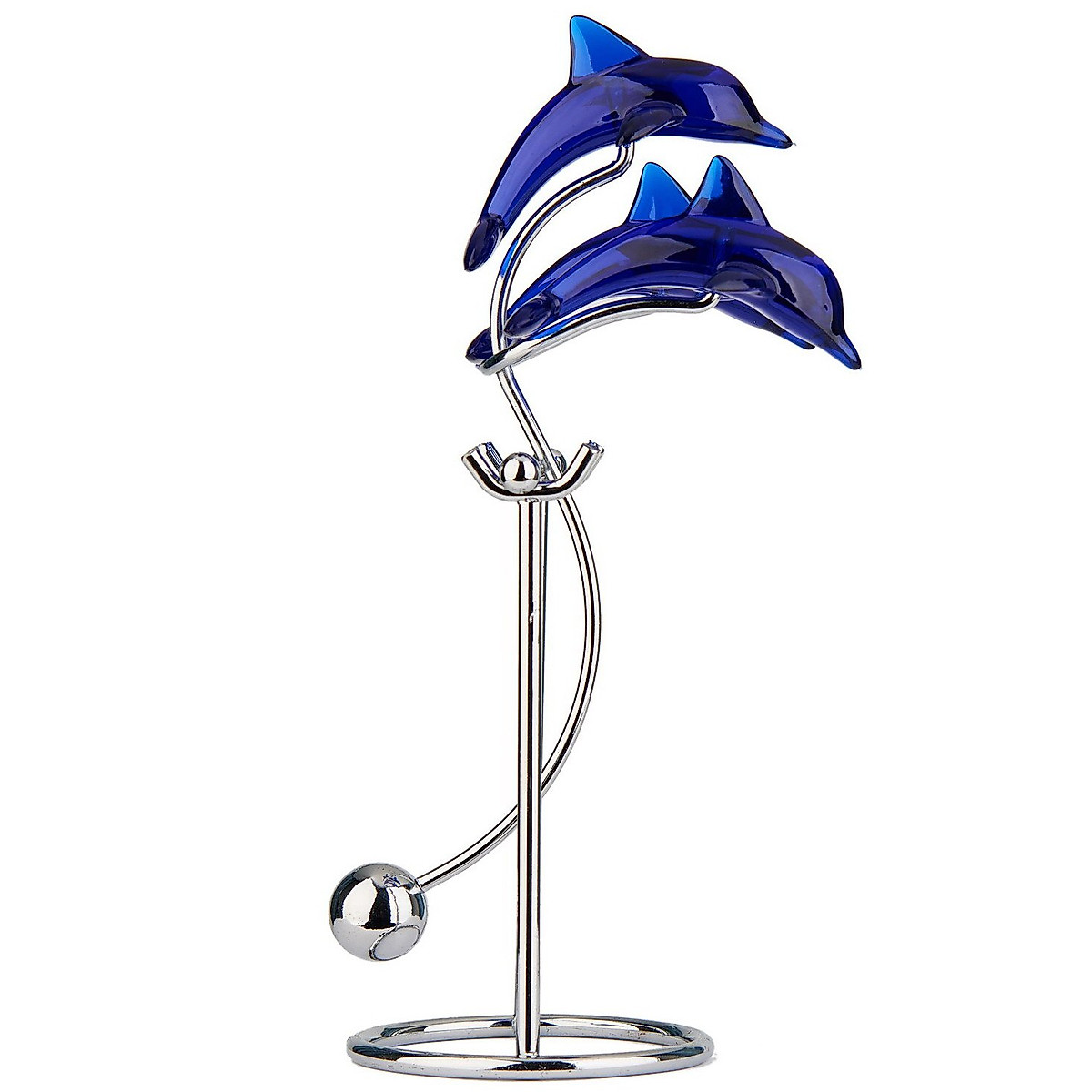 Sunnytech Dolphins Kinetic Art Balancing Decompression Toy Decompressive Science Psychology Home Office Decor Desk Decor Toy (WJ124 HL05 Dolphins Toy)