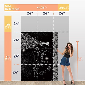 Rimbol Elegant Wedding Shower Background, Bridal Gown Silhouette Background 4.5x6ft Suitable for Wedding Engagement Parties