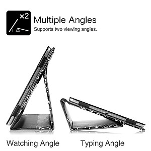 Fintie Folio Case for iPad Mini 3, Mini 1/2 - Slim Fit Case Smart Stand Cover Auto Sleep/Wake Feature, Composition Book Black