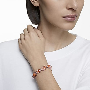 SWAROVSKI Orbita bracelet, Mixed Cut Crystals, Multicolored, Rhodium Finish