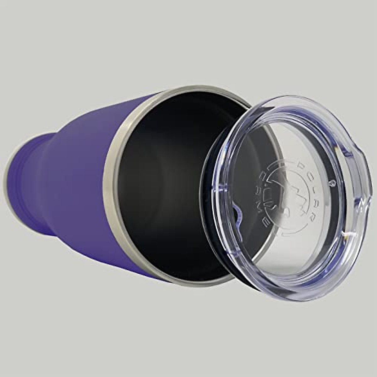 LaserGram 14oz Vacuum Insulated Pilsner Mug, Chef Hat, Personalized Engraving Included (Dark Purple)