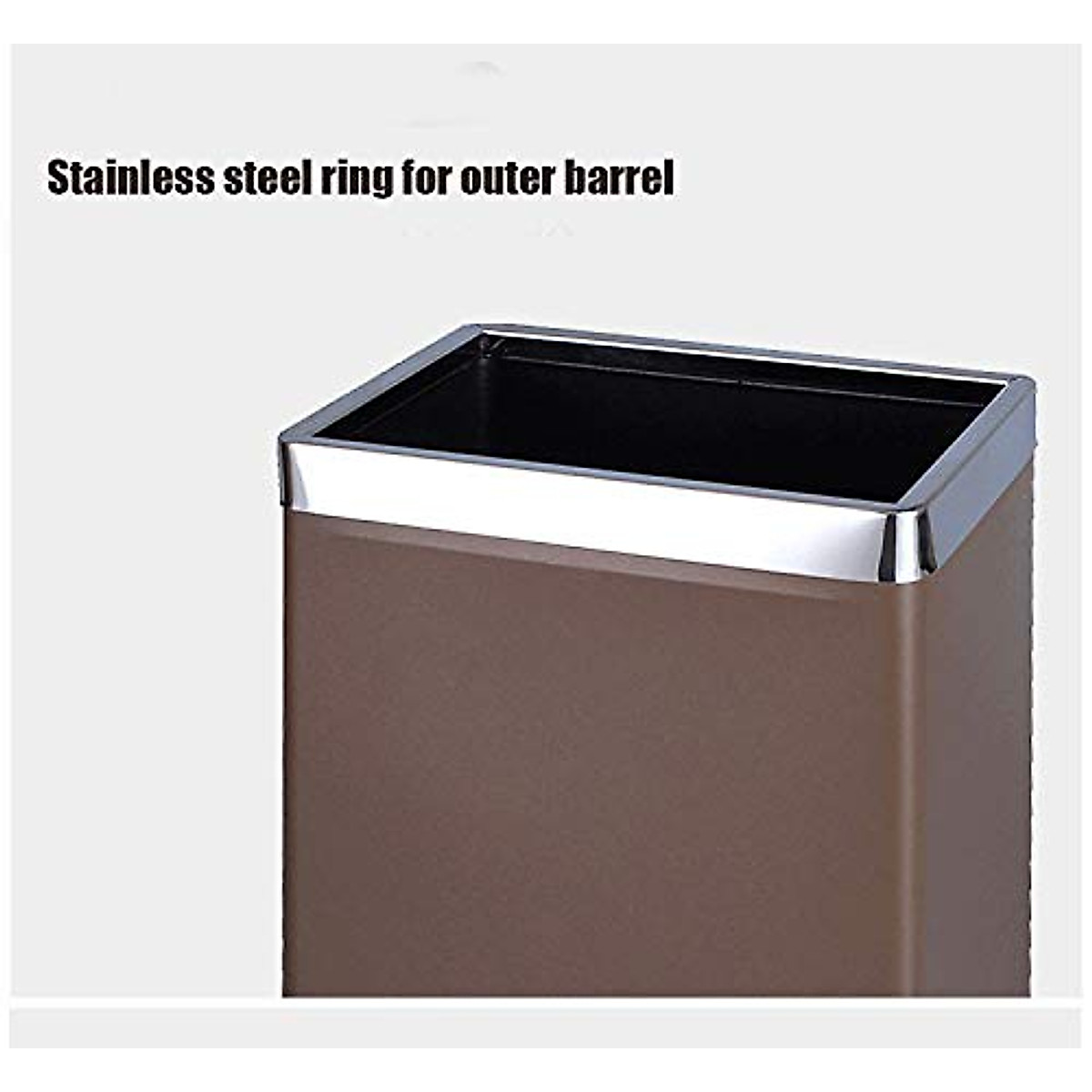 Huaqinglian 1.6Gallon Bathroom Trash Can with Lid,Small Pedal Kitchen Garbage Can,Office Bedroom Wastebasket Bin with Removable Liner Bucket.