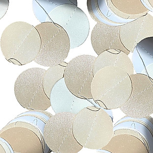 Brown Party Decorations Neutral Party Decorations Brown Paper Fans Beige White Boho Tissue Paper Pom Poms Paper Lanterns Circle Dots Garland for Rustic Birthday Wedding Bridal Shower Fall Party Decor