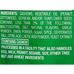 GG Dill Pickled Cashews 6 Oz. (1 Pack)
