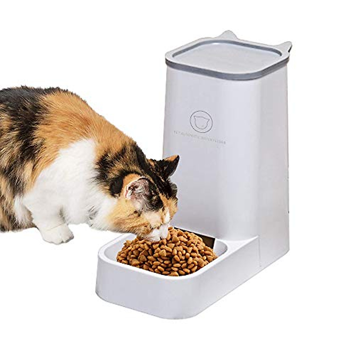 XingCheng-Sport Automatic Pet Feeder Small&Medium Pets Automatic Food Feeder and Waterer Set 3.8L, Travel Supply Feeder and Water Dispenser for Dogs Cats Pets Animals (Food)