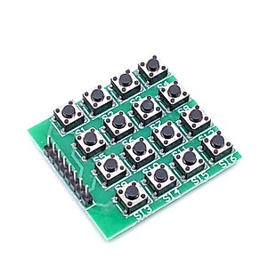Oiyagai 5-Pack Universal 4x4 Matrix Keypad Module with 16 Buttons, Ideal for Arduino DIY Projects