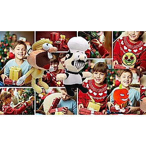 whitewhale 4PCS Pizza Tower Plush, Gift for Game Enthusiasts, Soft Stuffed Dolls for Children and Adults, Birthday for Boys and Girls, Christmas and Easter Basket Filling Selection,