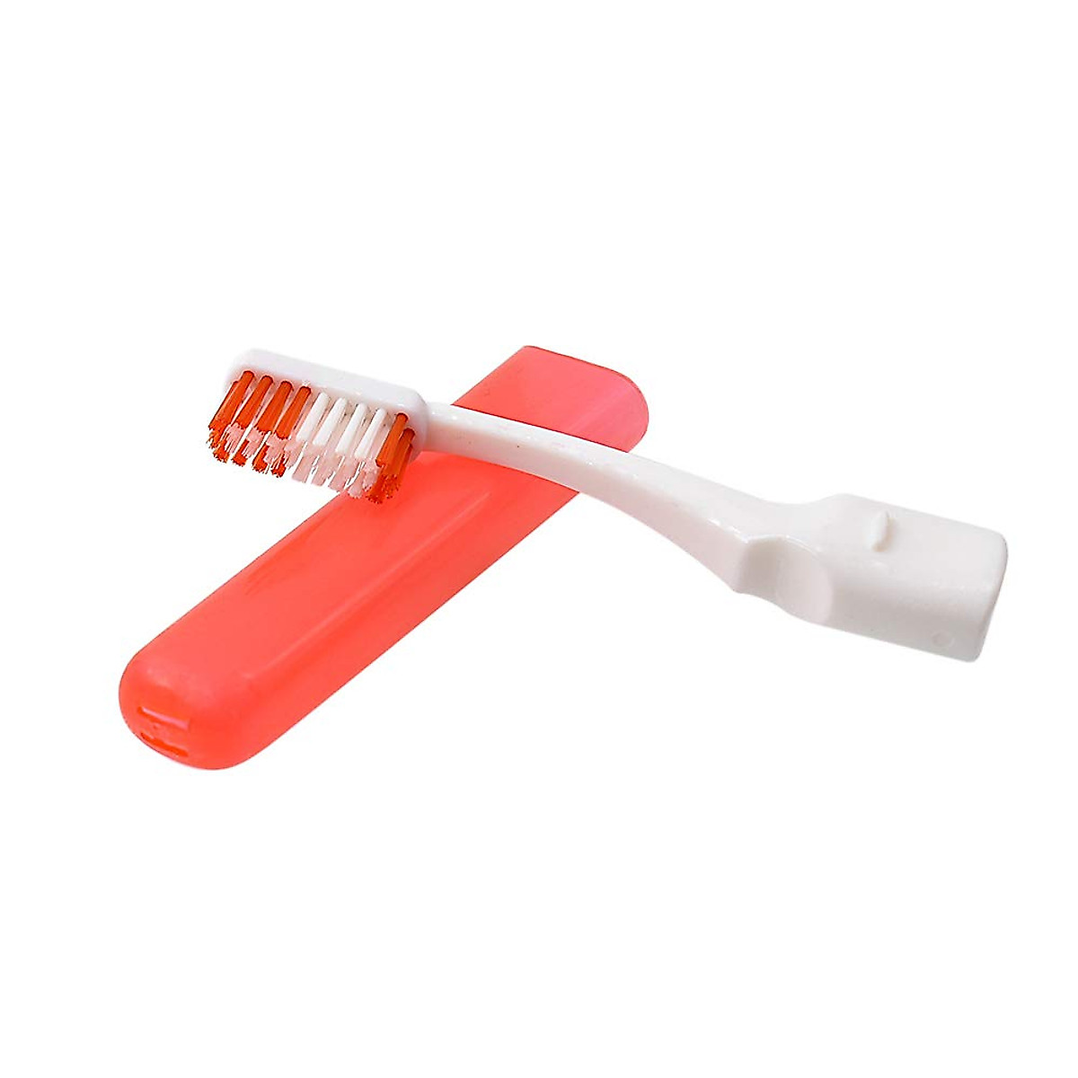 Angzhili Portable Orthodontic Toothbrush Kit for Orthodontic Patient Orthodontic Care Kit for Braces Interdental Brush Dental Wax Dental Floss Toothbrush Box Oral Care Kit Dental Travel Kit(Red)