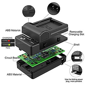 LP-E10 Battery Charger Pack, LP 1-Pack Battery & Charger, Compatible with Canon EOS Rebel T3, T5, T6, T7, T100, 1100D, 1200D, 1300D,1500D,2000D,3000D, 4000D Kiss X50, X70 (Not for T3i T5i T6i T6s T7i)