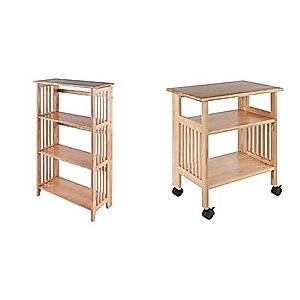 Winsome Wood Mission Shelving, Natural & Wood Mission Home Office, Natural