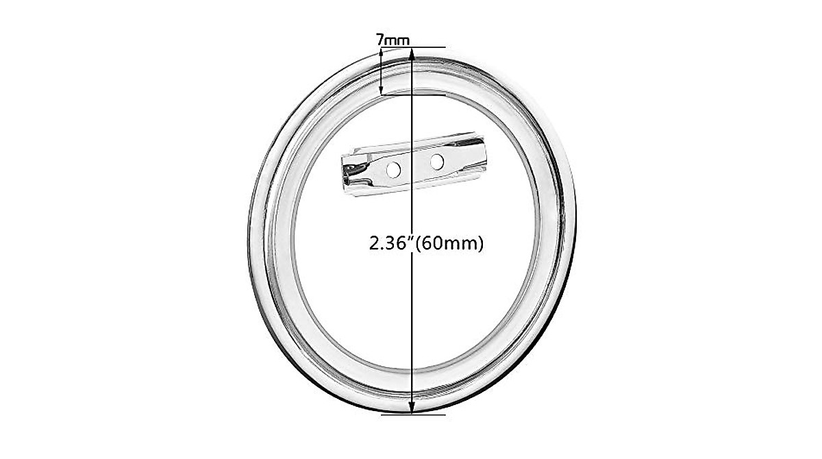 Create Custom Pins: 20 Clear Plastic Craft Buttons DIY