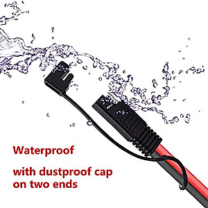 Billion wealth 3.3Feet / 1M DC8mm Female to SAE Connector Perfectly Compatible with Solar Panel RV Solar Plug