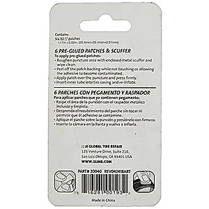 Slime 20040 SKABS Pre-Glued 1-Inch, 6 Patches