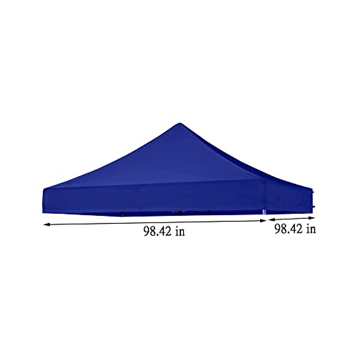 8x8 Canopy Replacement Top, Pop Up Canopy Tent for Commercial Instant Outdoor Portable Patio Lawns Gazebo Outside Camping Blue