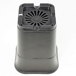 3 Square Plastic Cascade Bonsai Pot, Succulent & Orchid Planter - 4"x 4"x 5.5"