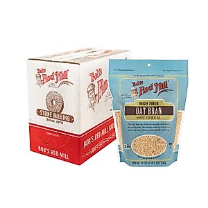 Bob's Red Mill Oat Bran, 18oz (Pack of 4) - Non GMO, Vegan, Kosher