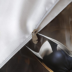 MattUi Kids Boy 3D Printed Bat Animal Bedding Soft Microfiber Quilt Sheet Set, Double Teen Bedroom Decor 1 Duvet Cover 2 Pillow Cases (1,Twin 68x86in + 20x30in)