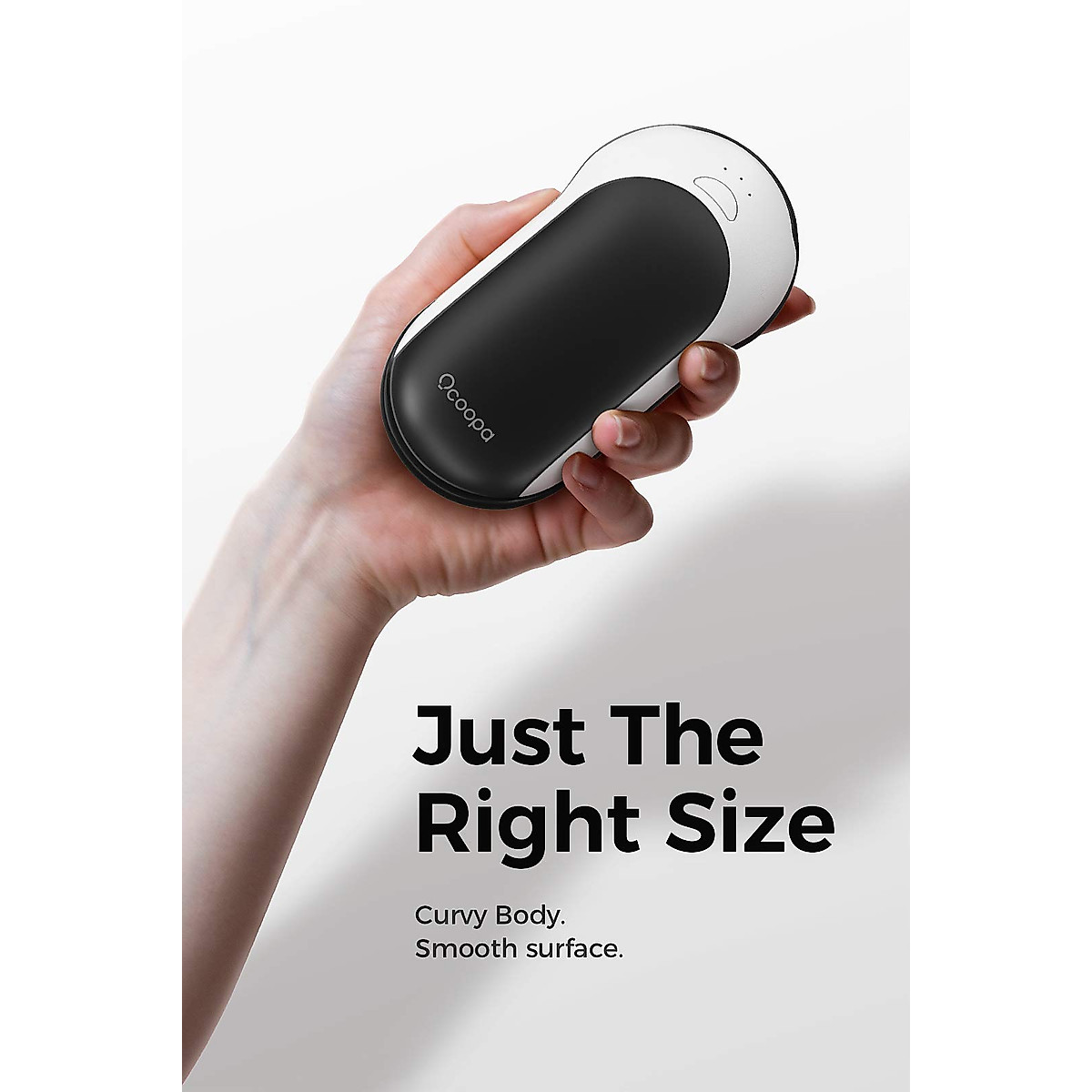 OCOOPA Hand Warmers Rechargeable, 15hrs Electric Hands Heater, 10000 mAh HandWarmer Portable Charger, 3 Levels Heating, Perfect for Golf, Hunting, Camping Gifts, H01