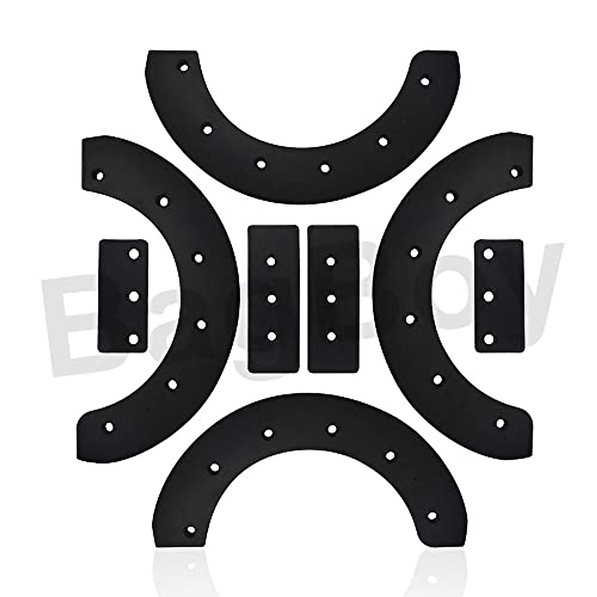 Braveboy 302565MA 302565 Rubber Paddle Kit, Replacement for 20" 21" 22" Craftsman/Murray Noma /57121MA 1687312SM Snow Thrower Fits Model 536.88150 536.885213 536.881501 & More