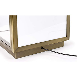 Displays2go Tabletop Glass Display Cases with LED Lighting – Bronze (DC1620SGSS)