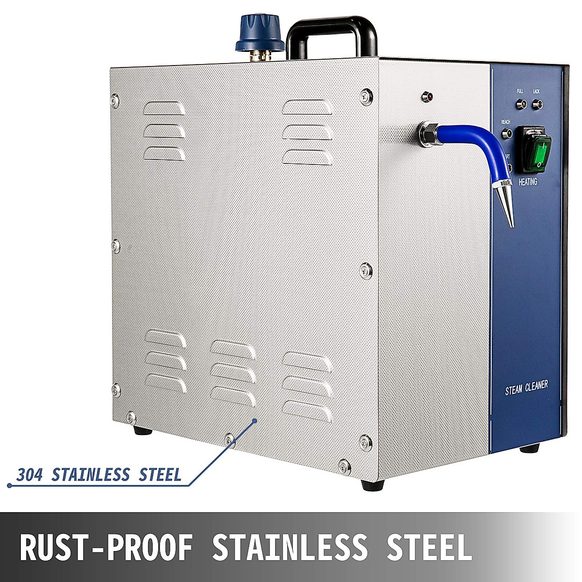 VEVOR Jewelry Steam Cleaner 2L Jewelry Cleaner Machine 1300W Jet Jewelry Steam Cleaner 110V 4 KG Silver & Gold Steam Cleaner Goldsmith Equipment For Gold Sliver Jewelry(110V)