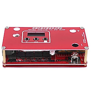 Mini Spot Welder Machine, Portable Transistor Lithium Battery for Capacitor, Welding Tools, with Automatic Welding Mode, Single Chip Microcomputer Control and LCD Display Screen