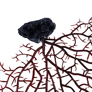 WDONAY Aquarium Coral Set Decoration, Simulation Coral Tree Decoration Resin Coral Tree (3 Models-S M L) Red 1 Pcs Each