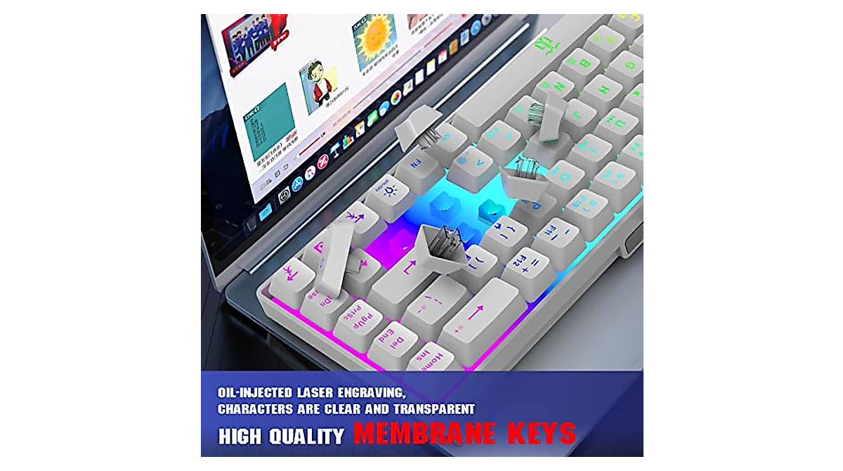 Snpurdiri 60% RGB Gaming Keyboard - Compact & Ergonomic