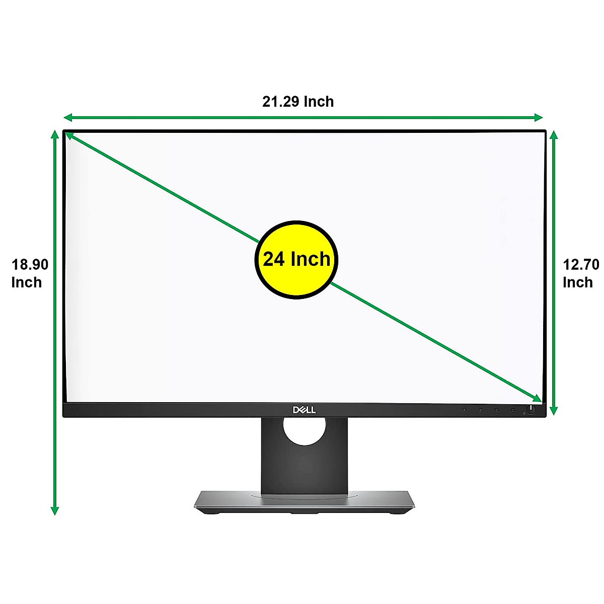 Dell P2418D LED Backlit QHD (2560 x 1440) 24 Inch Monitor, HDMI, Display Port, 16.7 Million Colors, 5ms Response Time, USB 3.0 Downstream & Upstream, Height, Pivot, Swivel, Tilt (Renewed)