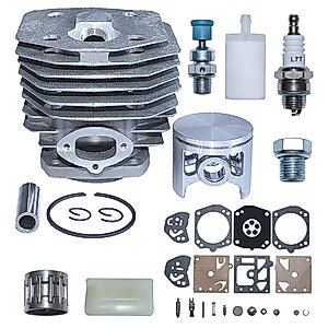 AUMEL 45mm Cylinder Piston Carb Repair Kit For Husqvarna 254 154 XP 254XP Chainsaw Replace 503503903