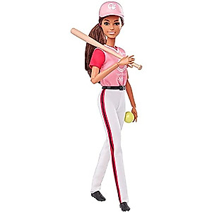 Tokyo 2020 Olympic Barbie Softball Doll Set - Uniform, Jacket, Medal & Accessories for Ages 3+