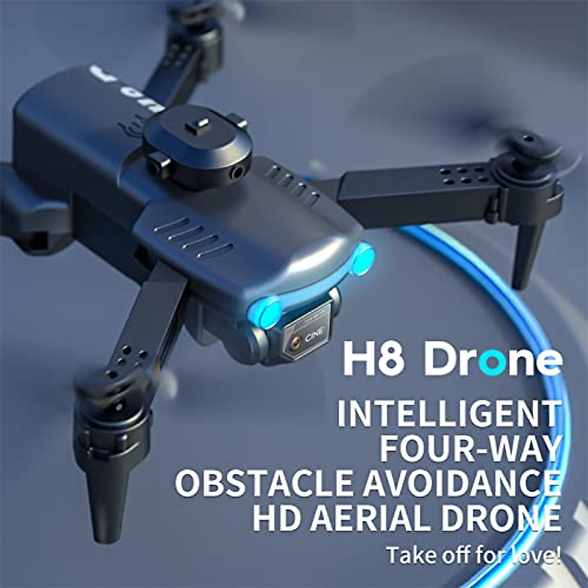 Drone with HD Dual Camera, Foldable Drone Remote Control Quadcopter Toys for Adult Kids, Intelligent Obstacle Avoidance UAV, Wifi Fpv, Altitude Hold One Key Start with Storage Bag