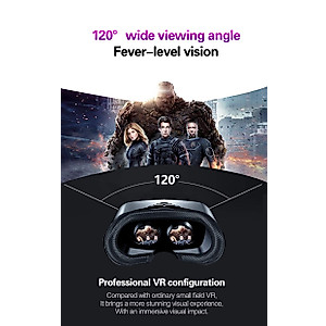YOMENG VR glasses Virtual reality full-screen visual wide-angle VR glasses, VRG Pro 3D for smartphone devices from 5 to 7 inches