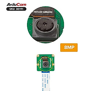 Arducam 8MP IMX219 Camera Module Compatible with NVIDIA Jetson Nano/NX and NVIDIA Orin NX/AGX Orin, Fixed Focus