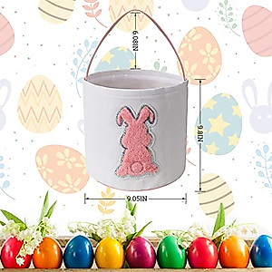 Easter Basket, Easter Basket for Kids,Applies to Easter Bucket for Easter Hunting and Egg Collection (Pink)