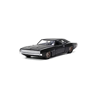 Fast & Furious 1:32 Dom's Dodge Charger & 1968 Dodge Charger Widebody Die-cast Car Twin Pack, Toys for Kids and Adults